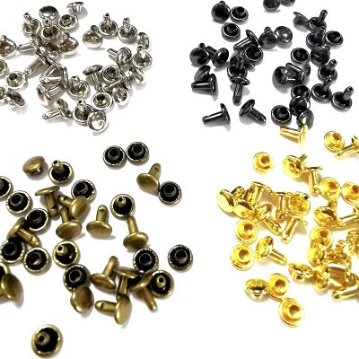 Low Price Double Cap Leather Rivet Custom Bag River Decorative Rivets ...